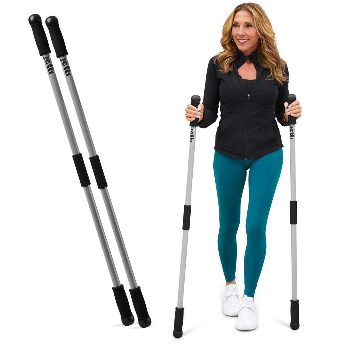 Jetti Weighted Walking Poles (1.2 LBS per pole)